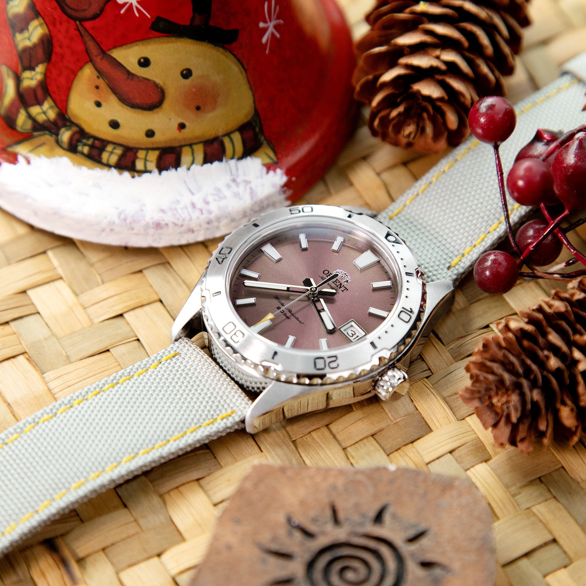 小巧而強大的Orient東方錶 Mako 40 Water Resistant 系列Lilac 紫色和Apricot 橘色｜太空人腕時計TW