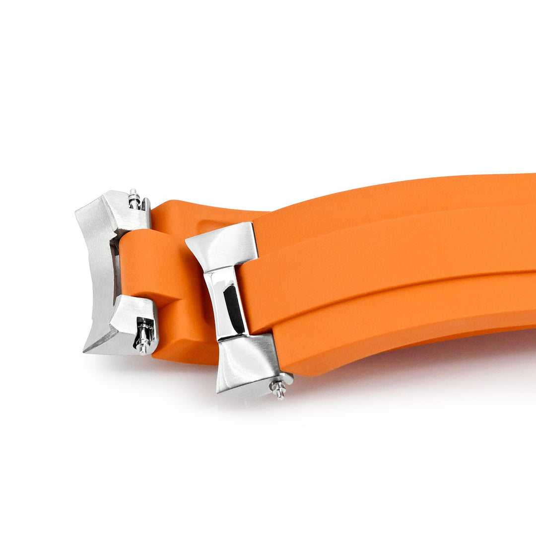 CB 20mm MX03-733 Hamilton漢密爾頓 卡其野戰38mm系列專用錶帶 橘色FKM橡膠嵌入式鋼彎錶耳｜Crafter ...